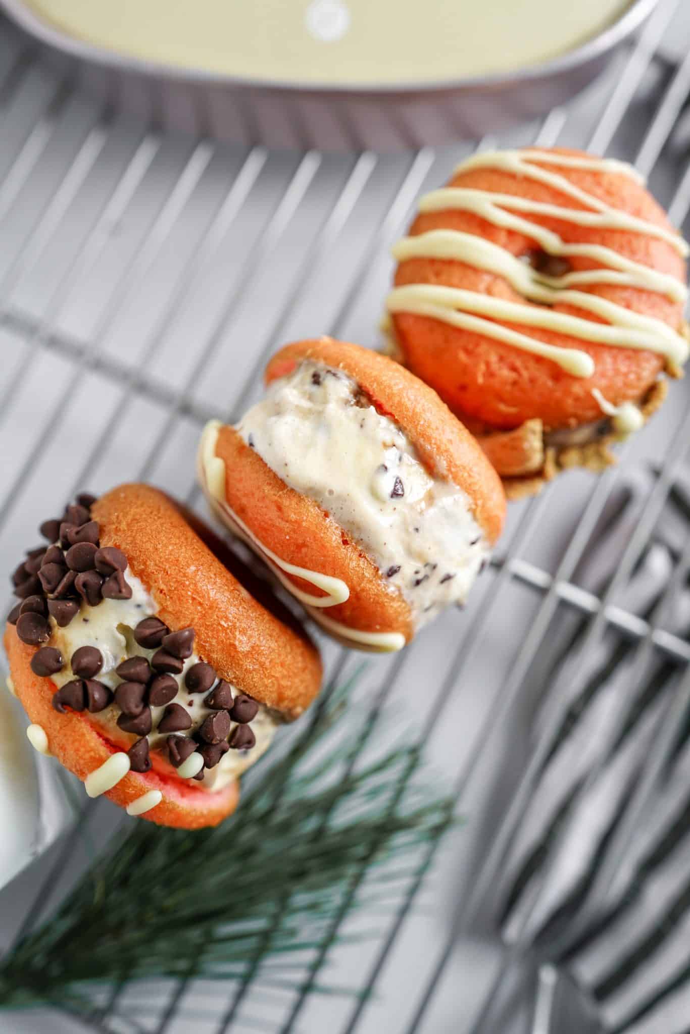 Donut Ice Cream Sandwiches | Easy & Fun Dessert - A Lily Love Affair